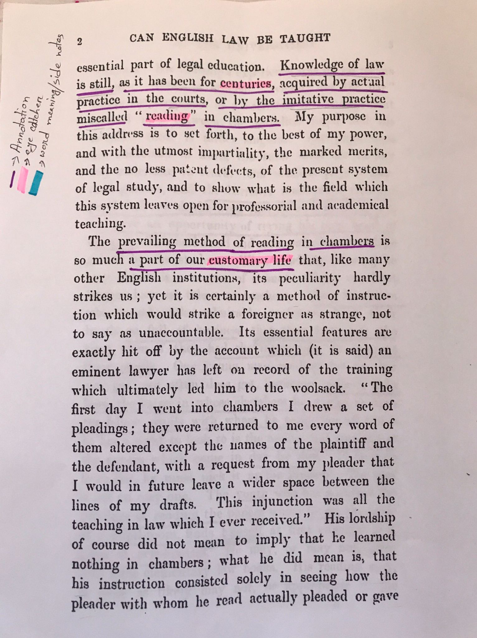 Solved 2 CAN ENGLISH LAW BE TAUGHT essential part of legal | Chegg.com
