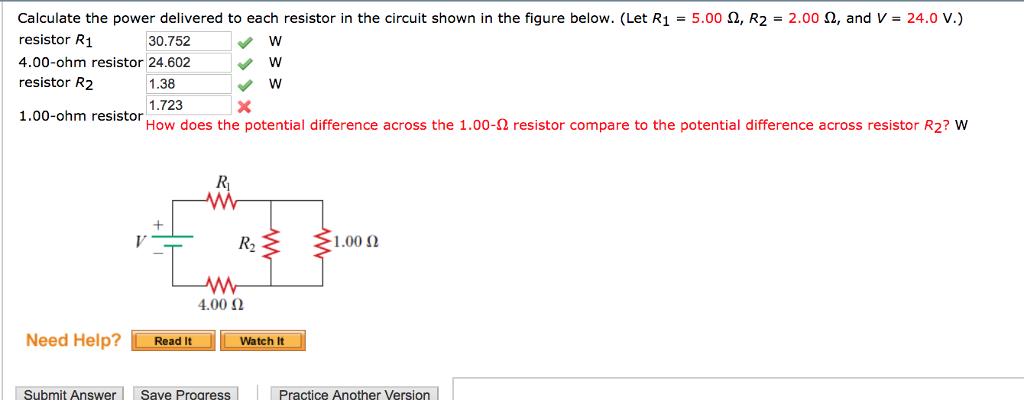Solved Calculate the power delivered to each resistor in the | Chegg.com