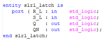Solved Write a VHDL program to implement an S′-R′ latch | Chegg.com