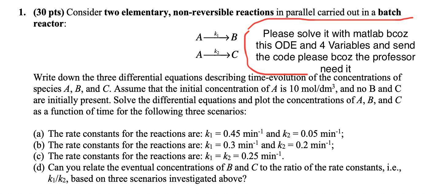 Solved Please solve it with matlab and send me the code and | Chegg.com