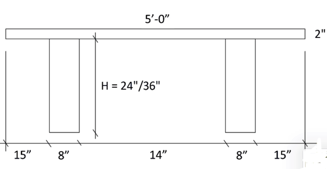 Solved Design for flexure the 50’-0” precast Double T beams. | Chegg.com