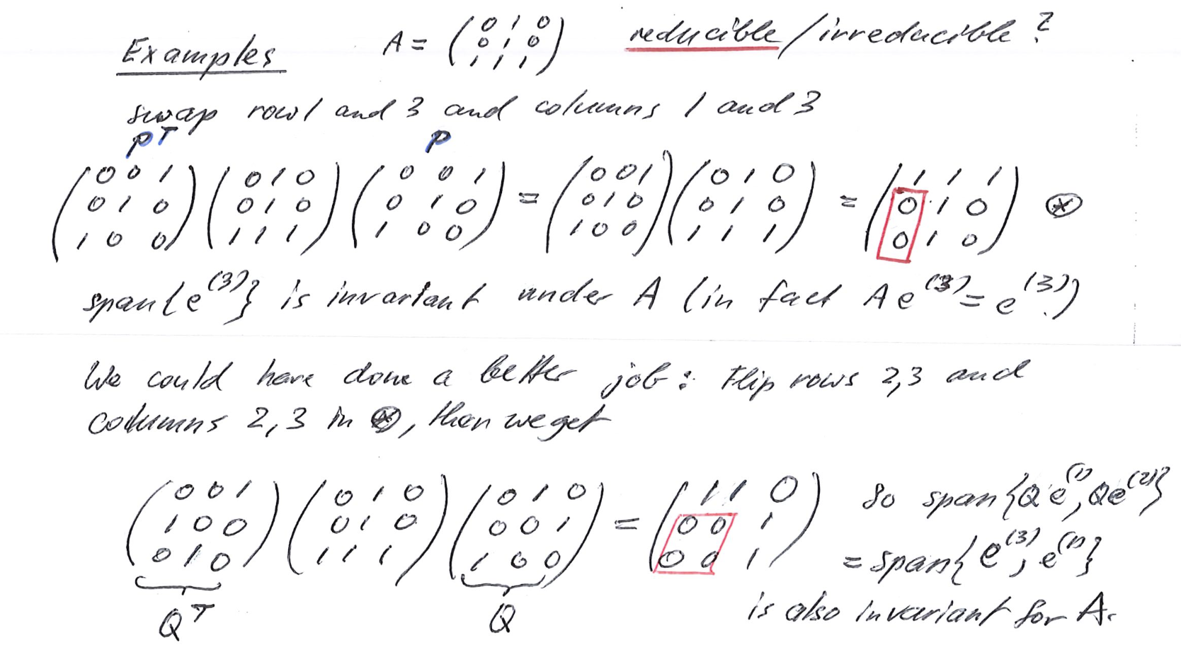In the example below, we mention two invariant | Chegg.com