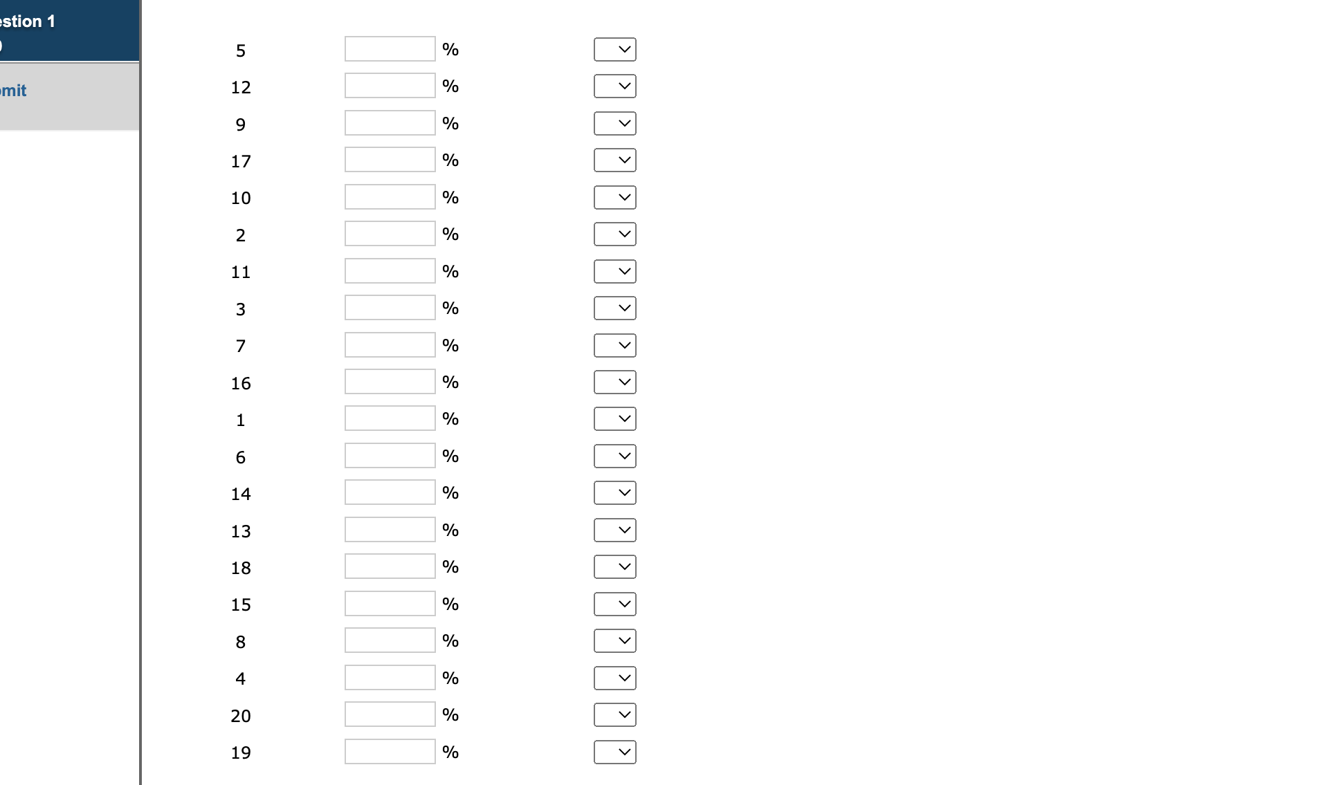 Solved The data for 20 inventoried items of a small company | Chegg.com