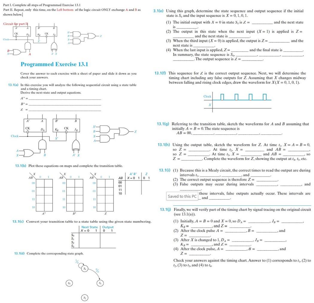 Part 1. Complete all steps of Programmed Exercise | Chegg.com