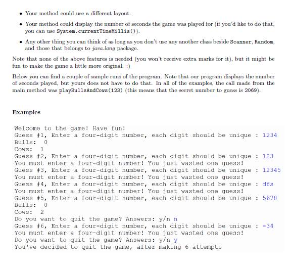 Solved Please use Java, arrays and one scanner as instructed | Chegg.com