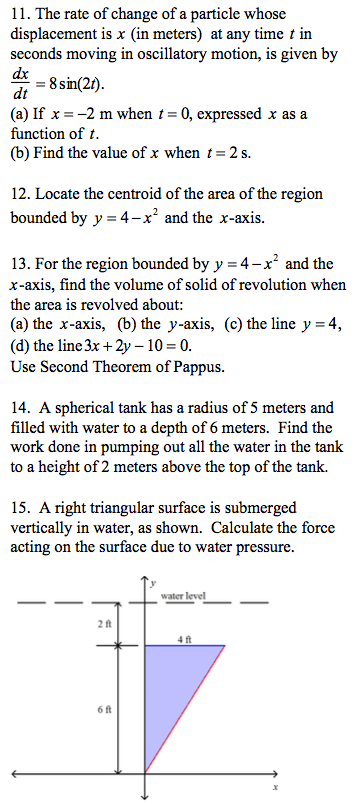 Solved 11. The rate of change of a particle whose | Chegg.com