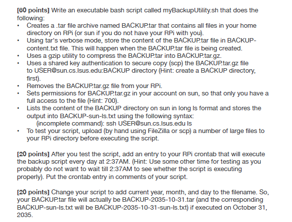 Solved [60 Points] Write An Executable Bash Script Called