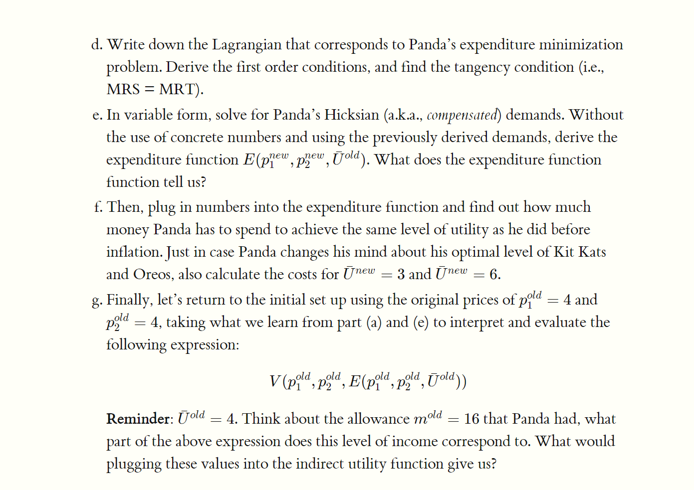 Solved Utility maximization and expenditure minimization | Chegg.com
