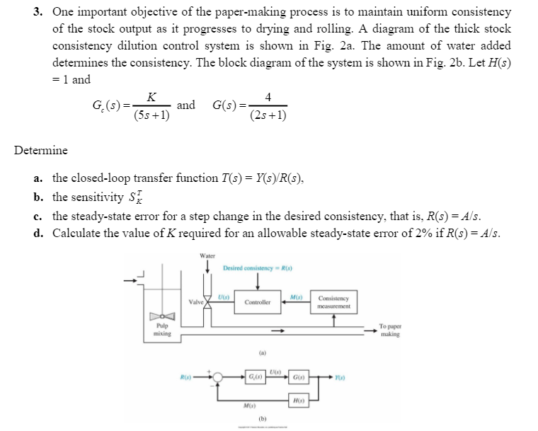 Solved 3. One important objective of the paper-making | Chegg.com