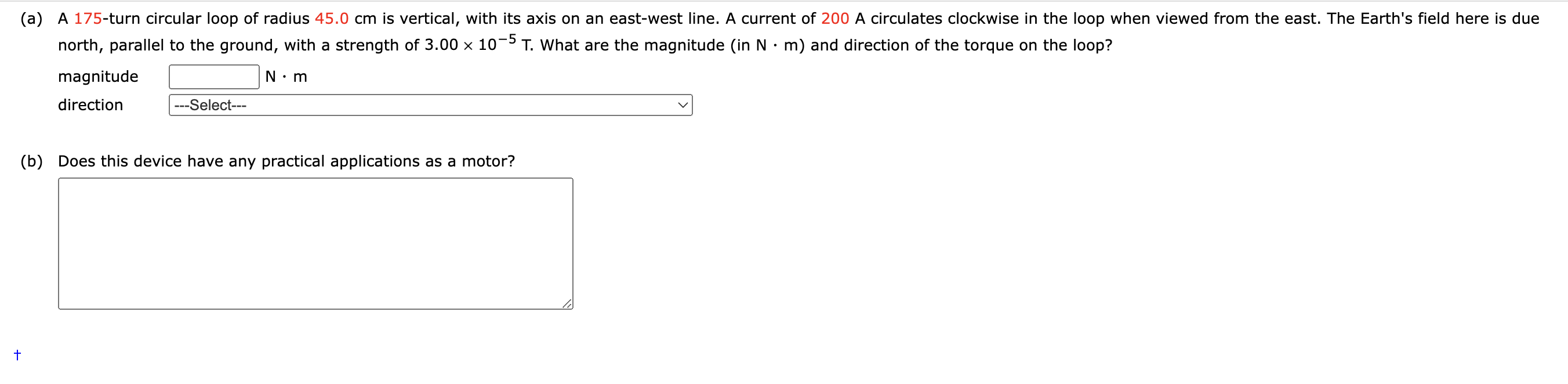 Solved north, parallel to the ground, with a strength of | Chegg.com