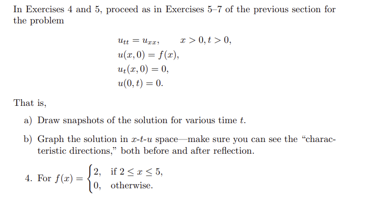Solved In Exercises 4 and 5, proceed as in Exercises 5-7 of | Chegg.com