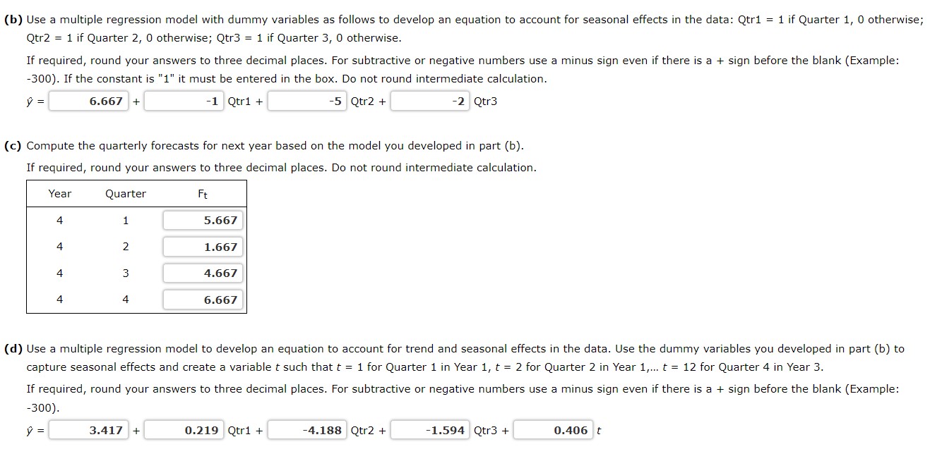 Solved f) Calculate the MSE for the regression models | Chegg.com