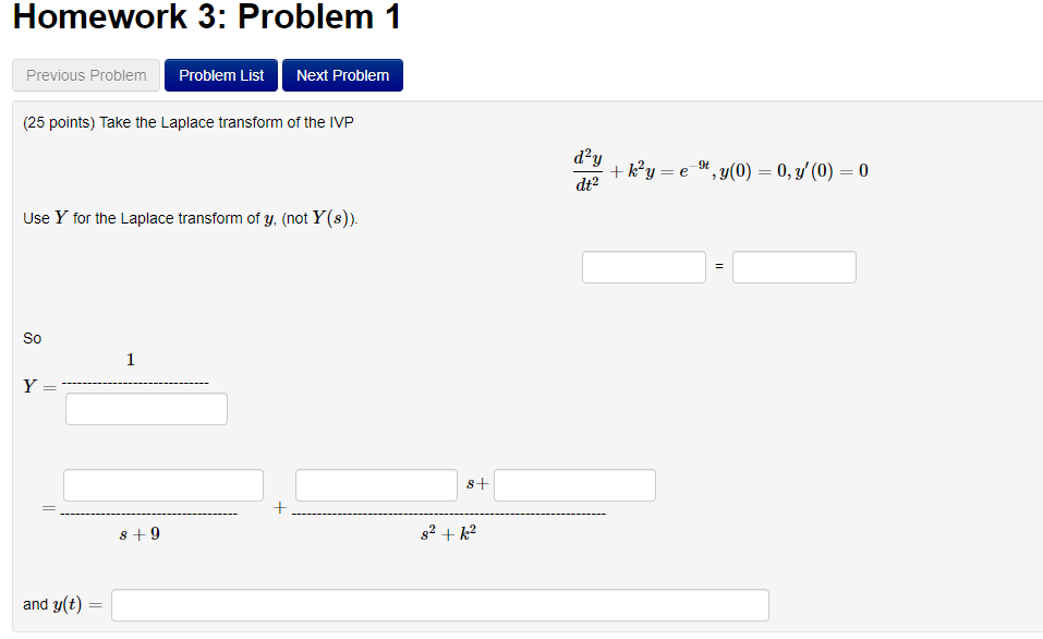 Solved Homework 3: Problem 1 Previous Problem Problem List | Chegg.com