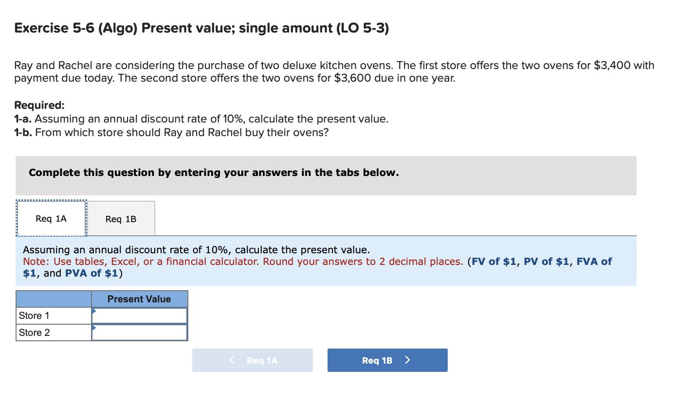 Solved Exercise 5-6 (Algo) Present value; single amount (LO | Chegg.com