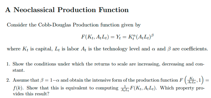 Solved A Neoclassical Production Function Consider the | Chegg.com Solved A Neoclassical Production Function Consider the | Chegg.com