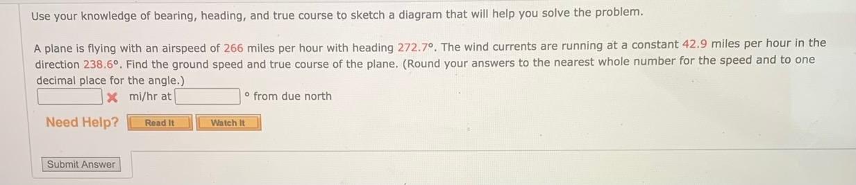 Solved Use your knowledge of bearing, heading, and true | Chegg.com
