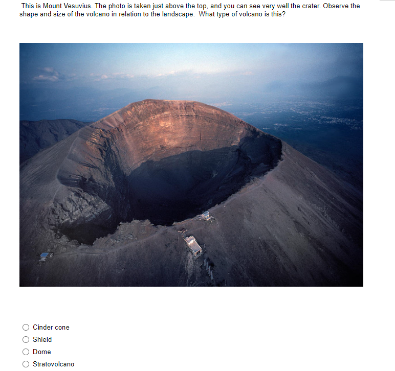 Solved This is Mount Vesuvius. The photo is taken just above | Chegg.com
