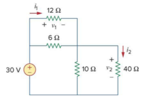 Solved 1) Calculate i1, i2, v1 and v2 (i being the | Chegg.com