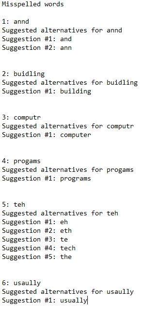 Solved I am creating a C++ program which is a spell checker | Chegg.com