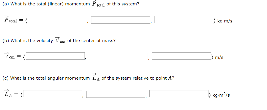Solved Two small objects each of mass m=0.4 kg are connected | Chegg.com