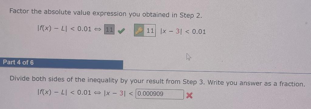 Solved Factor the absolute value expression you obtained in | Chegg.com