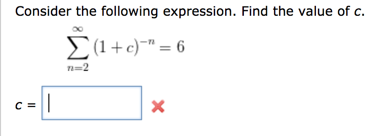 Solved Consider the following expression. Find the value of | Chegg.com