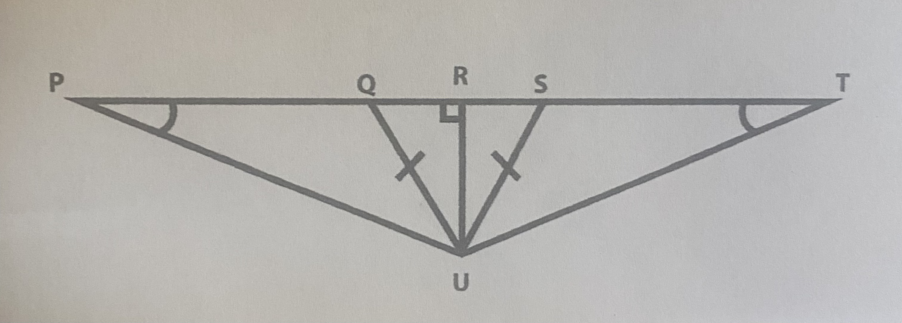 Solved use the diagram above to prove ΔQUT ≅ ΔSUP | Chegg.com