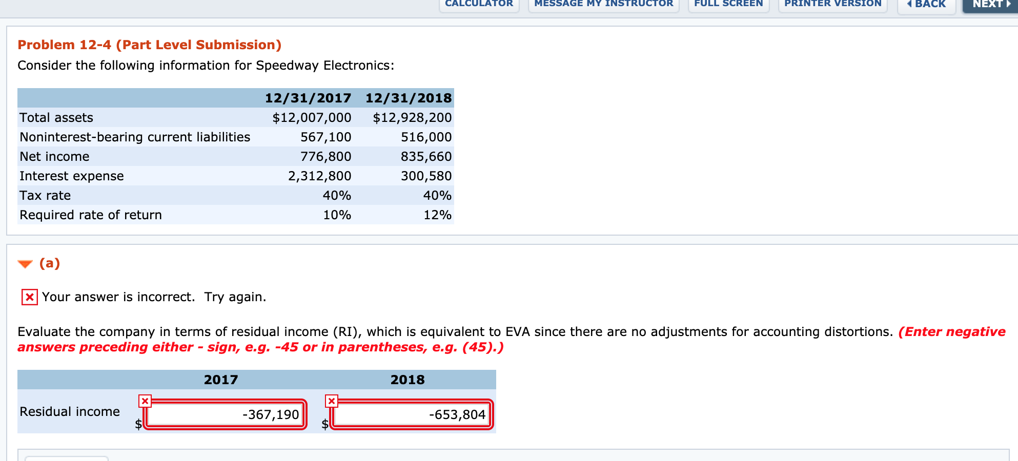 Solved CALCULATOR MESSAGE MY INSTRUCTOR FULL SCREEN PRINTER | Chegg.com