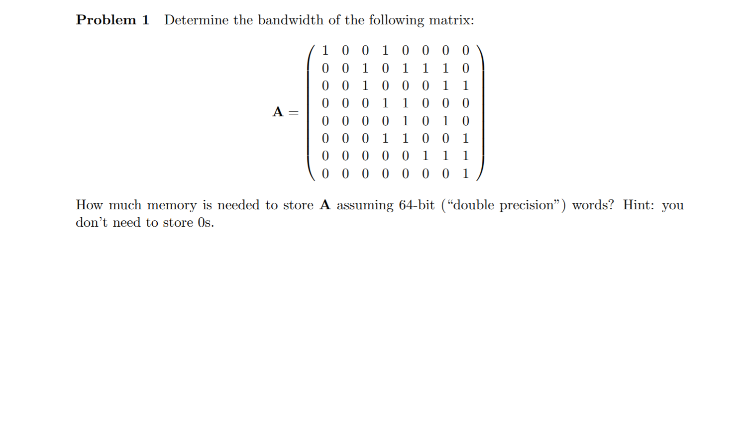 Problem 1 Determine the bandwidth of the following | Chegg.com
