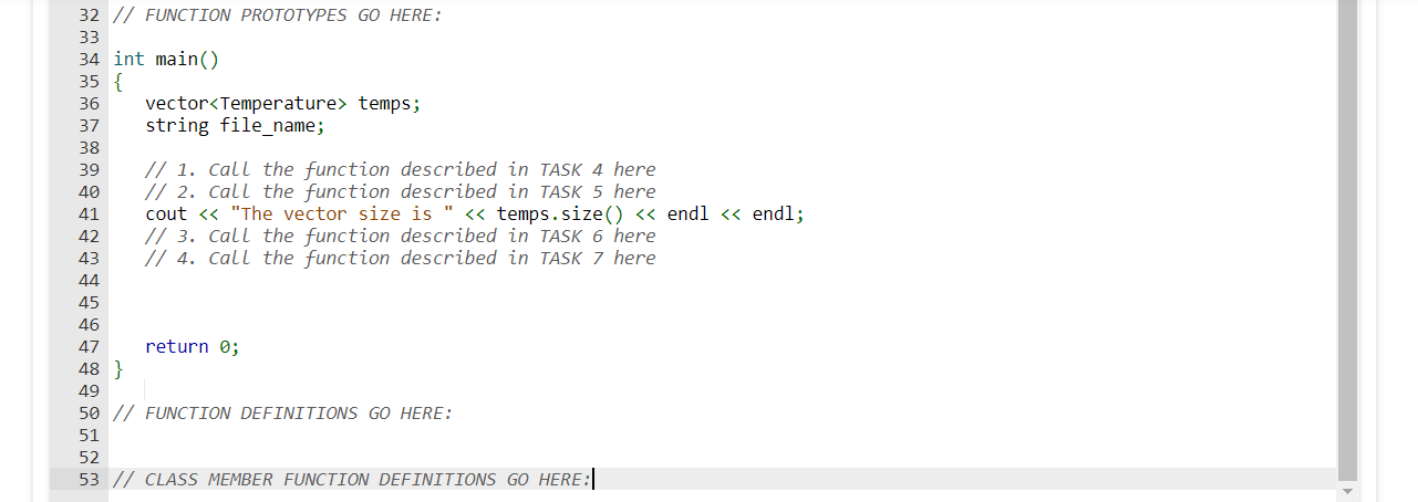 Solved Write a C++ program that reads temperatures (in | Chegg.com