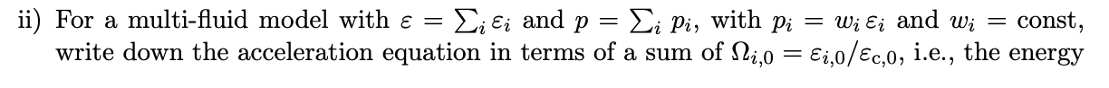 Solved C) One-fluid and multi-fluid models i) Consider a | Chegg.com