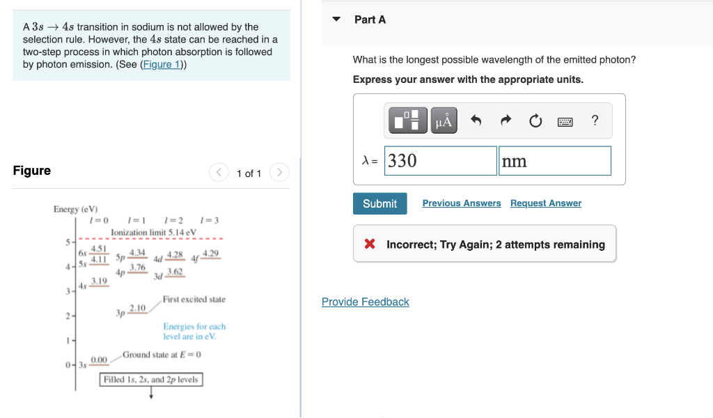 Solved A 3s→4s transition in sodium is not allowed by the | Chegg.com