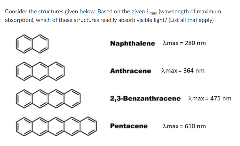 Solved Consider the structures given below. Based on ﻿the | Chegg.com