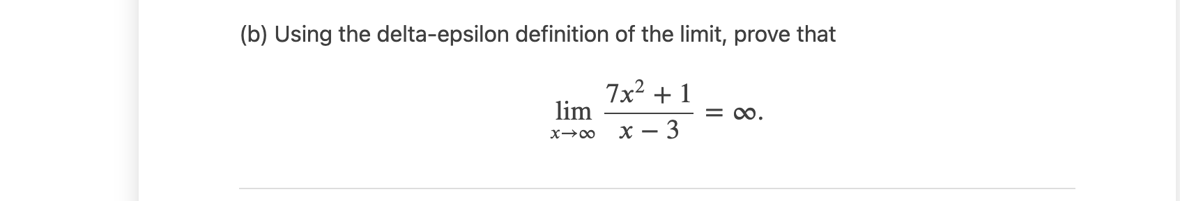 Solved Using the delta-epsilon definition of the limit, | Chegg.com