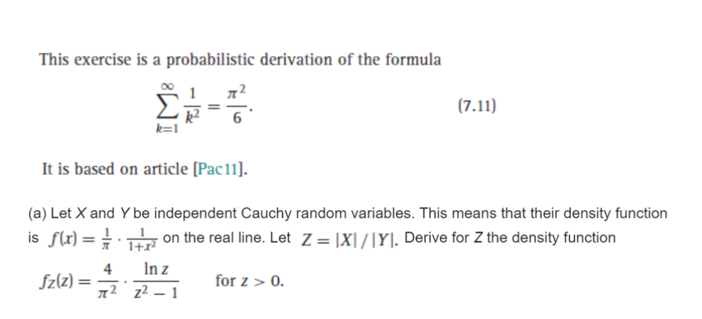 Solved This exercise is a probabilistic derivation of the | Chegg.com