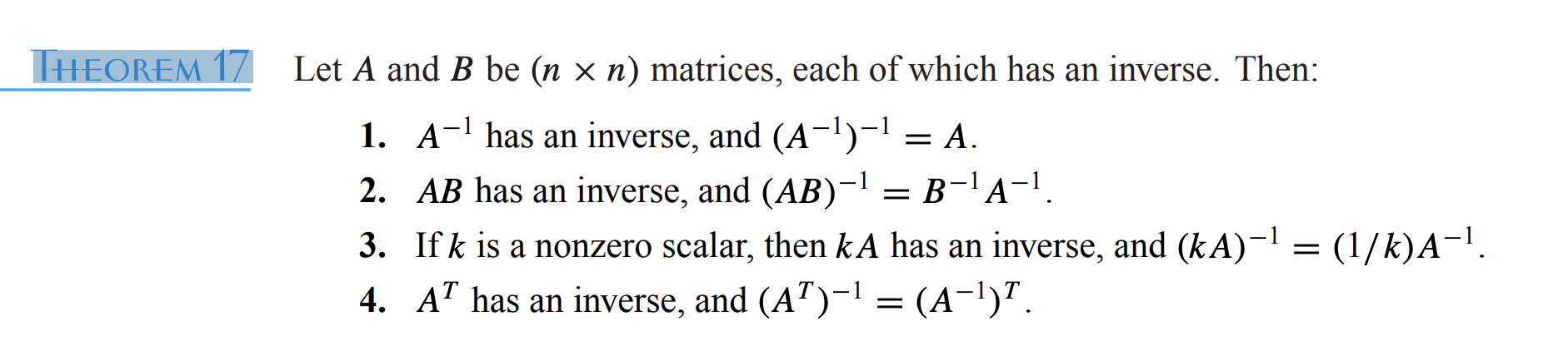 Solved Let A and B be (n×n) matrices, each of which has an | Chegg.com