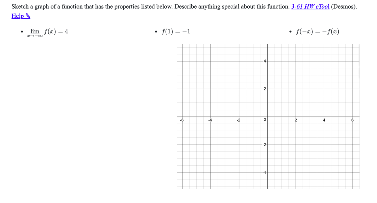 Solved Sketch a graph of a function that has the properties | Chegg.com