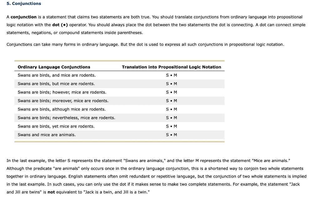 Solved A conjunction is a statement that claims two | Chegg.com