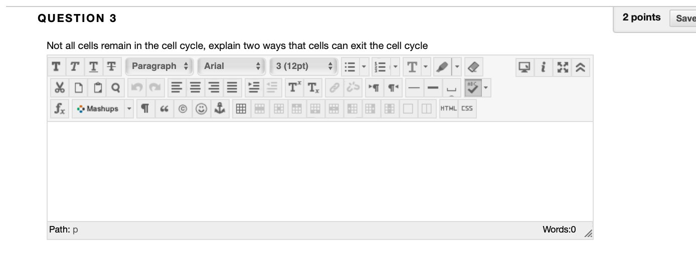 Solved QUESTION 3 2 points Save Not all cells remain in the | Chegg.com