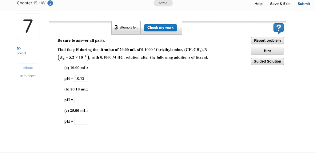 Solved Chapter 19 HW Saved Help Save & Exit Submit 7 3 | Chegg.com
