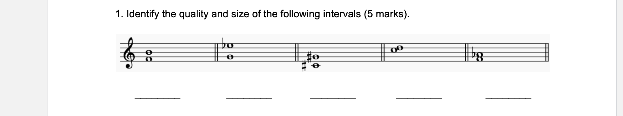 1. Identify the quality and size of the following | Chegg.com