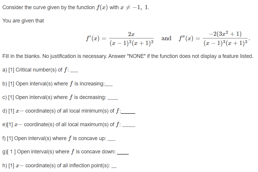 Solved Consider the curve given by the function f(x) with 3 | Chegg.com