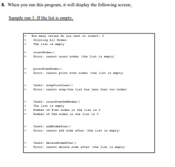 Solved 1. Create a new project called Lab4_Link List | Chegg.com