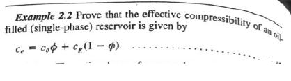 Solved Example 2.2 Prove that the effective compressibility | Chegg.com