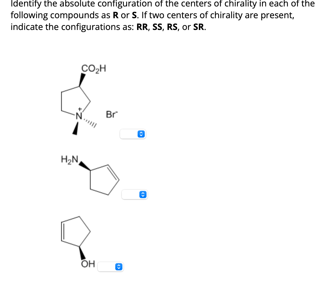 Solved Identify the absolute configuration of the centers of | Chegg.com