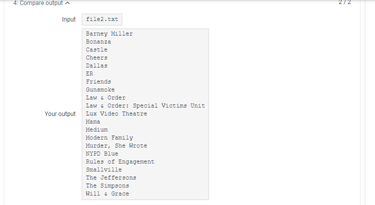 Solved LAB: Sorting TV Shows (dictionaries and lists) Hello! | Chegg.com
