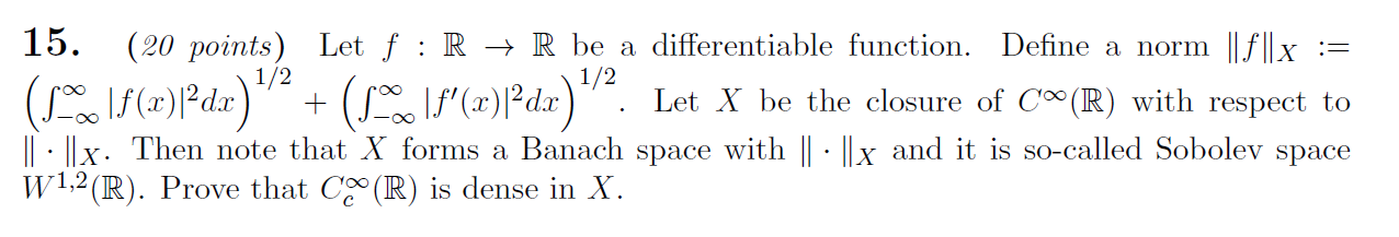 Solved 15. (20 points) Let f : R + R be a differentiable | Chegg.com
