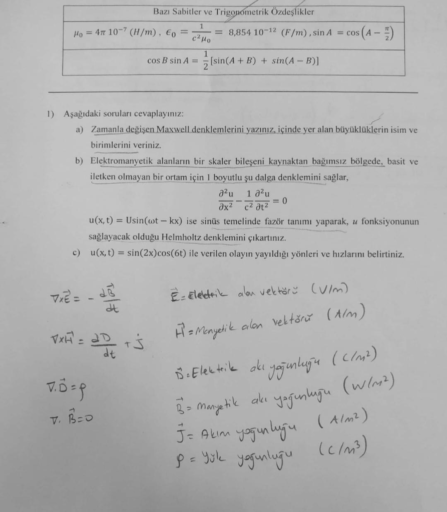Bazı Sabitler ve Trigonometrik Özdeşlikler Ho = 4T | Chegg.com