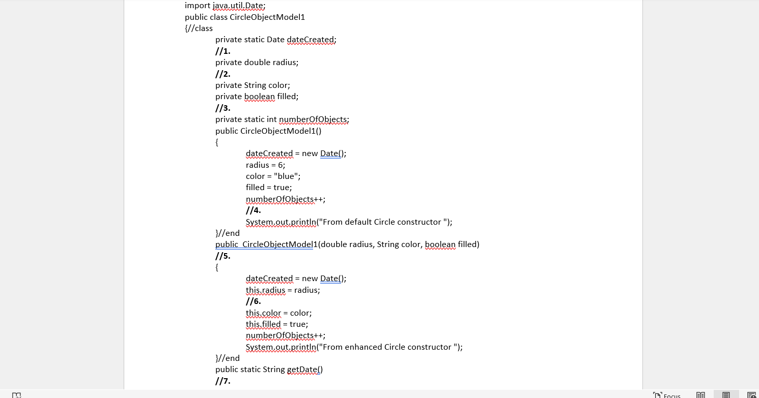 Solved In the classes below, write the comment line which | Chegg.com