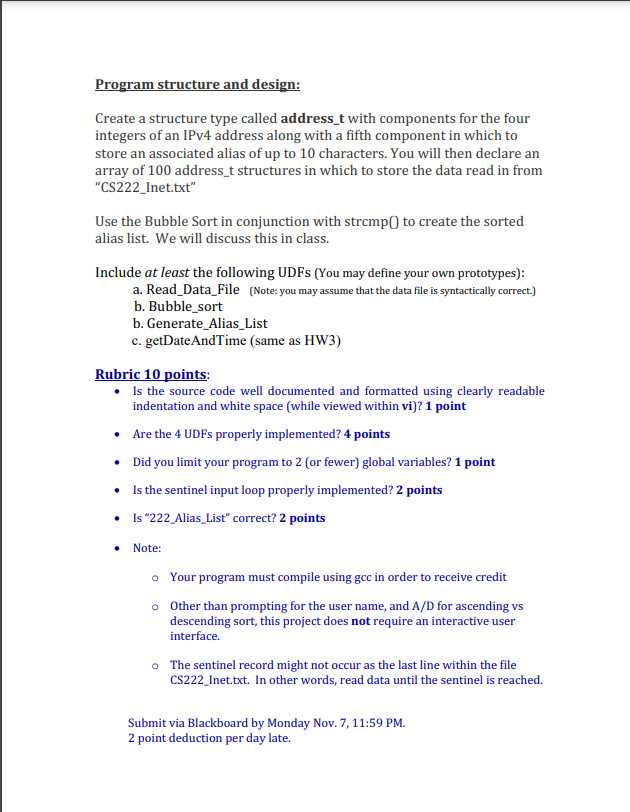 Solved Please code in c. Provide code with no comments. | Chegg.com